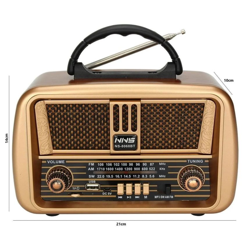 Bluetooth retro radio sa punjivom baterijom NS-8068BT – MinutShop